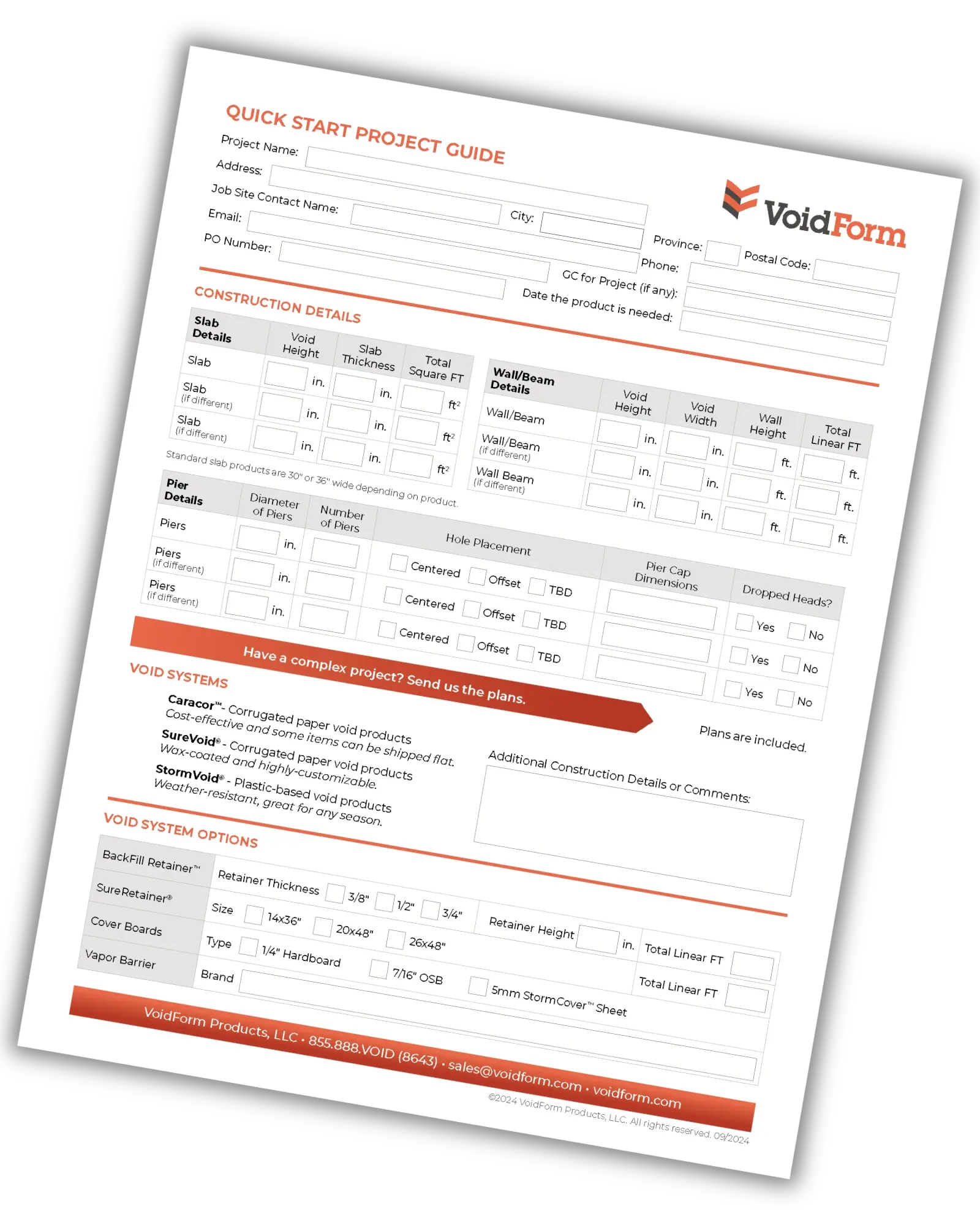 StormVoid Systems Specifications for US Contractors | VoidForm